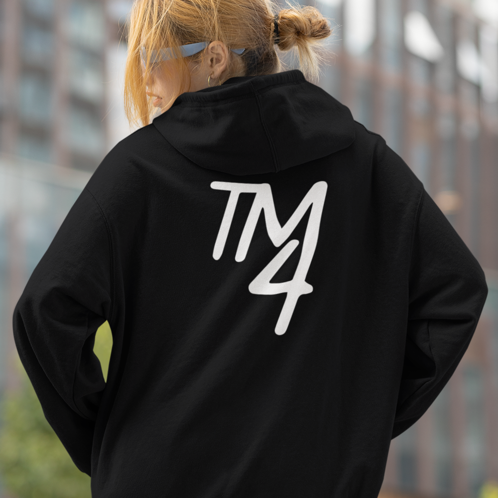 Female "TM4" by Tre Maronic - Women's Hoodie [White Mini Logo] | MILLIONS