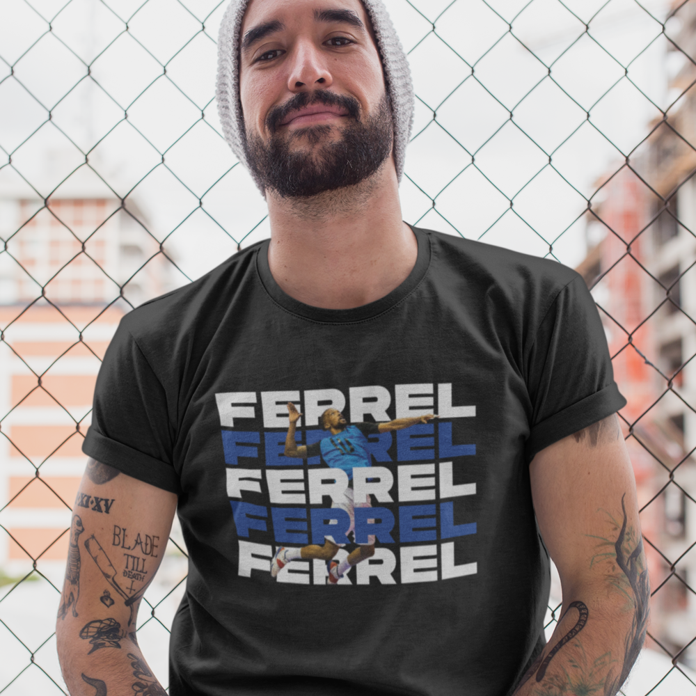 Male Ferrel by Tevin Ferrel UnisexT-Shirt, Light Logo | MILLIONS