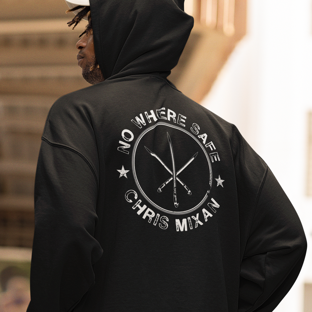 Male “No Where Safe” Men's Hoodie | MILLIONS