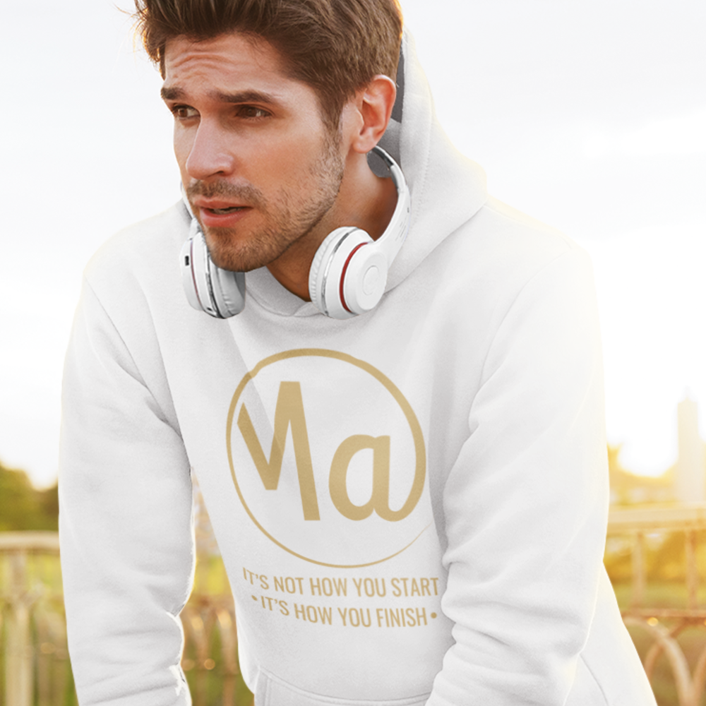 Male Finish Strong by Matt Newton, Men's Hoodie | MILLIONS