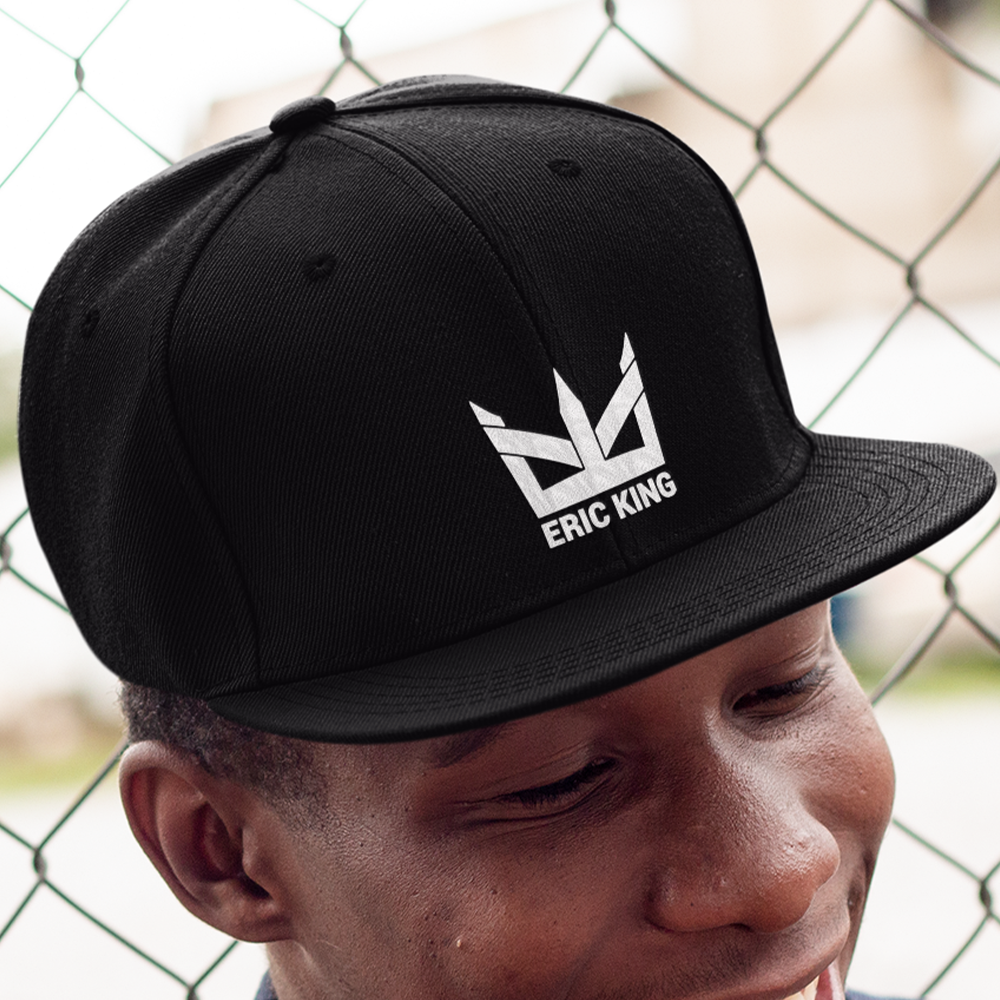 Crown by Eric King Hat, White Logo | MILLIONS