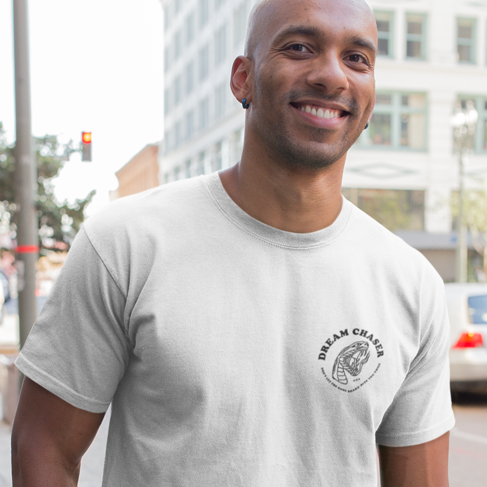 Male Dream Chaser by Jerome Black, Men's T-Shirt, Mini Logo | MILLIONS