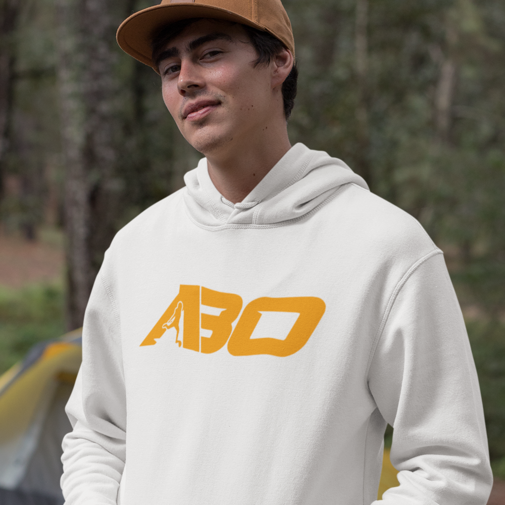 Male Andy Borregales, Men's Hoodie, Orange Logo | MILLIONS