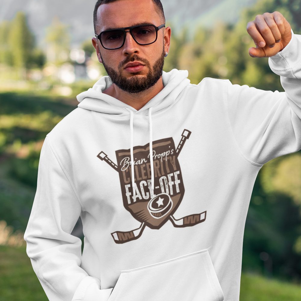 Female Brian Propp Guffaw Classic Unisex Hoodie, Light Logo | MILLIONS