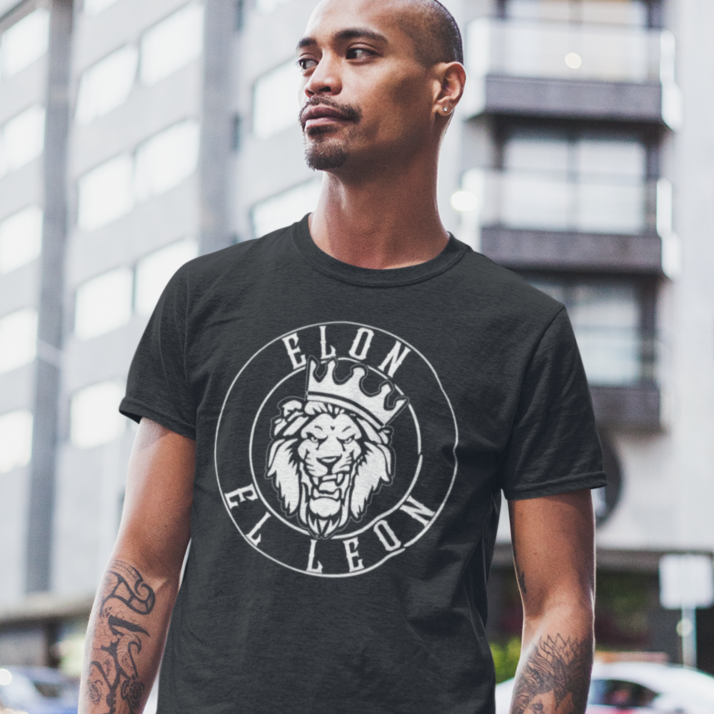 "Elon El Leon" by Elon DeJesus Unisex T-Shirt, White Logo | Official ...