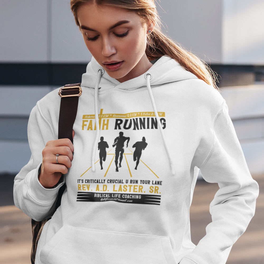 Female Faith Running by Anthony Laster Women's T-Shirt | MILLIONS