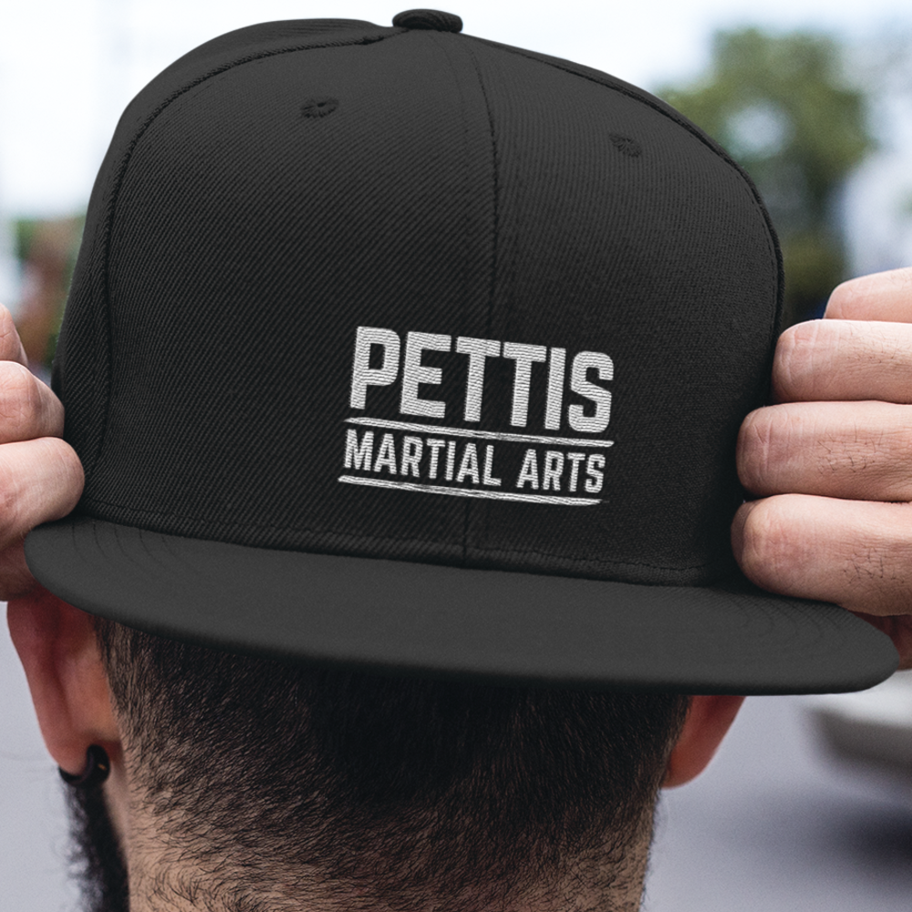 Pettis Martial Arts Gym Hat, White Logo | MILLIONS