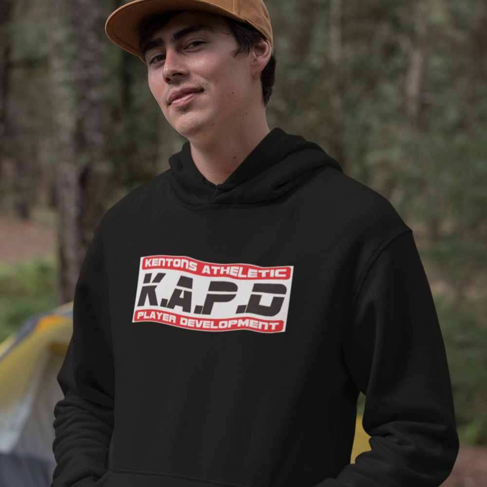 Male K.A.P.D by Kenton Keith Men's Hoodie, Light Logo | MILLIONS