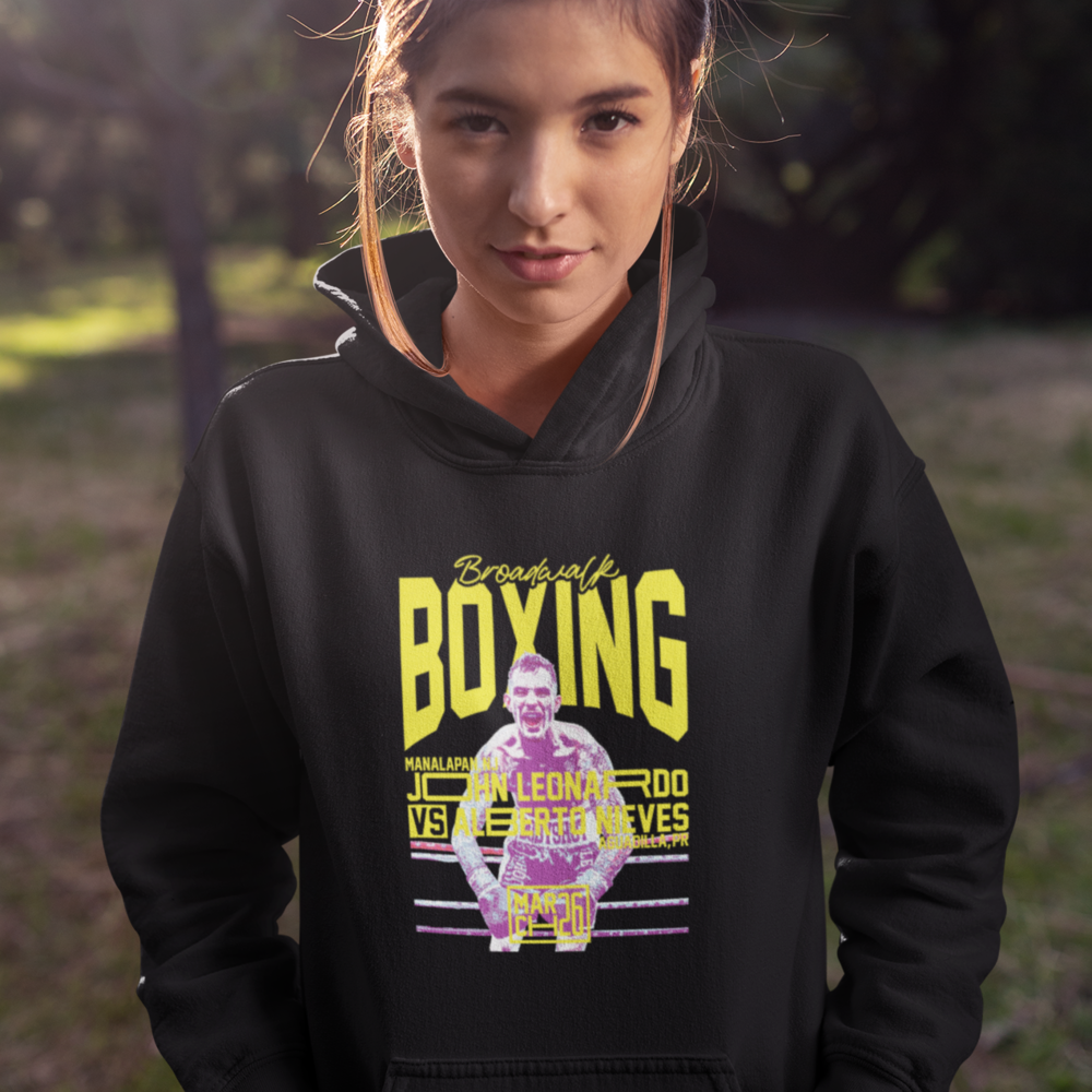 Female BroadWalk Boxing 3.26.23 by John Leonardo Women's Hoodie | MILLIONS