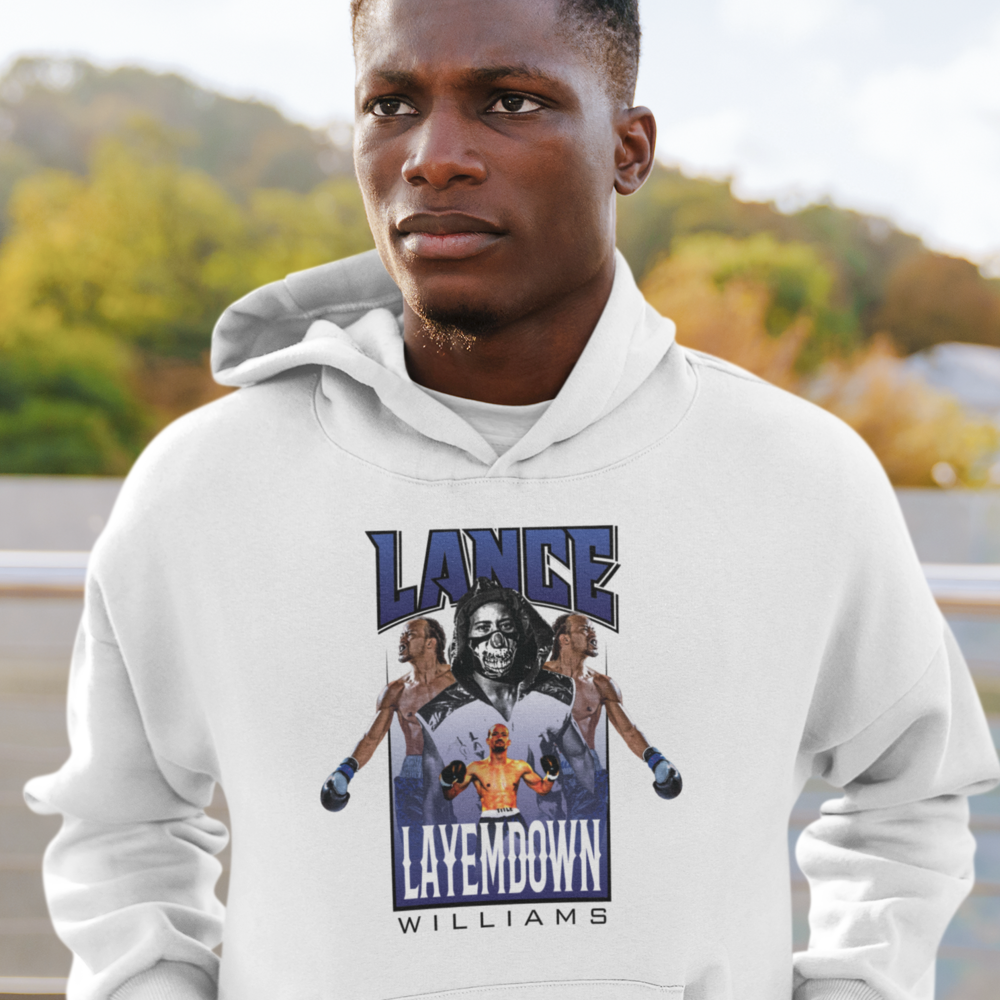 Male The Peoples Champ by Lance Williams Men's Hoodie, Black Logo | MILLIONS