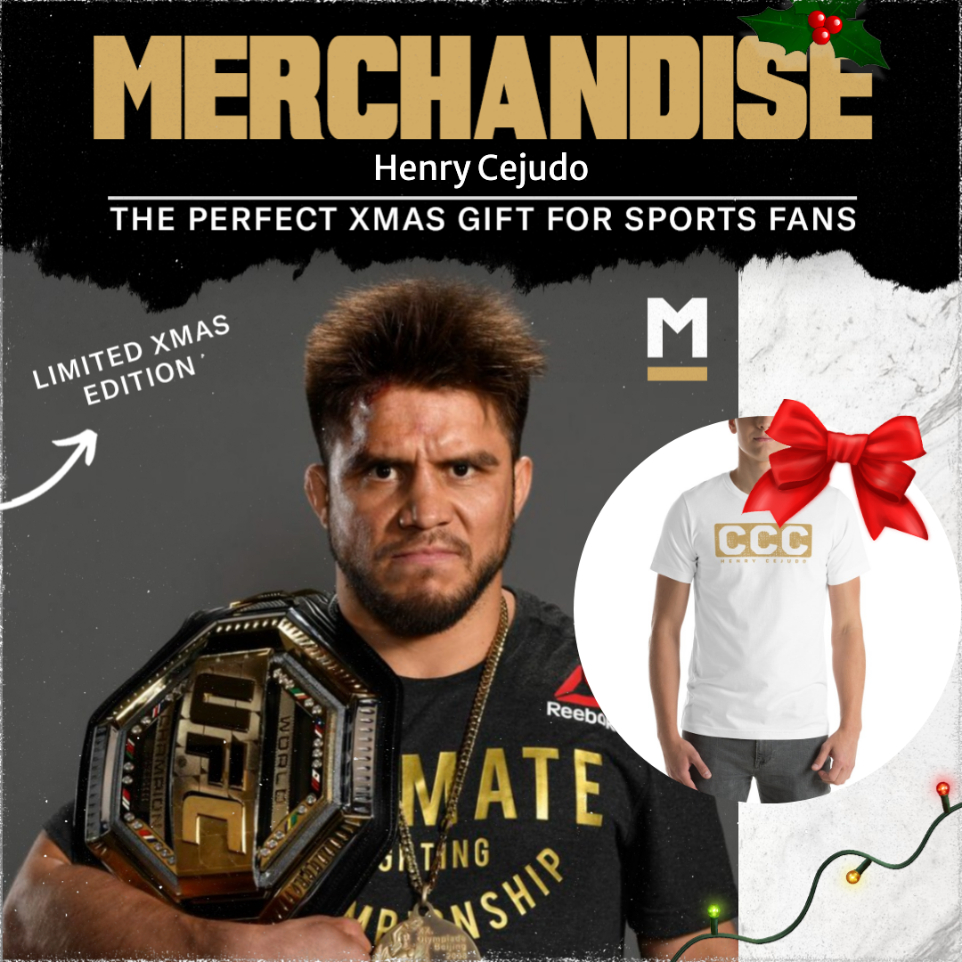 The best MMA fan gift for Christmas - exclusive products from Henry Cejudo