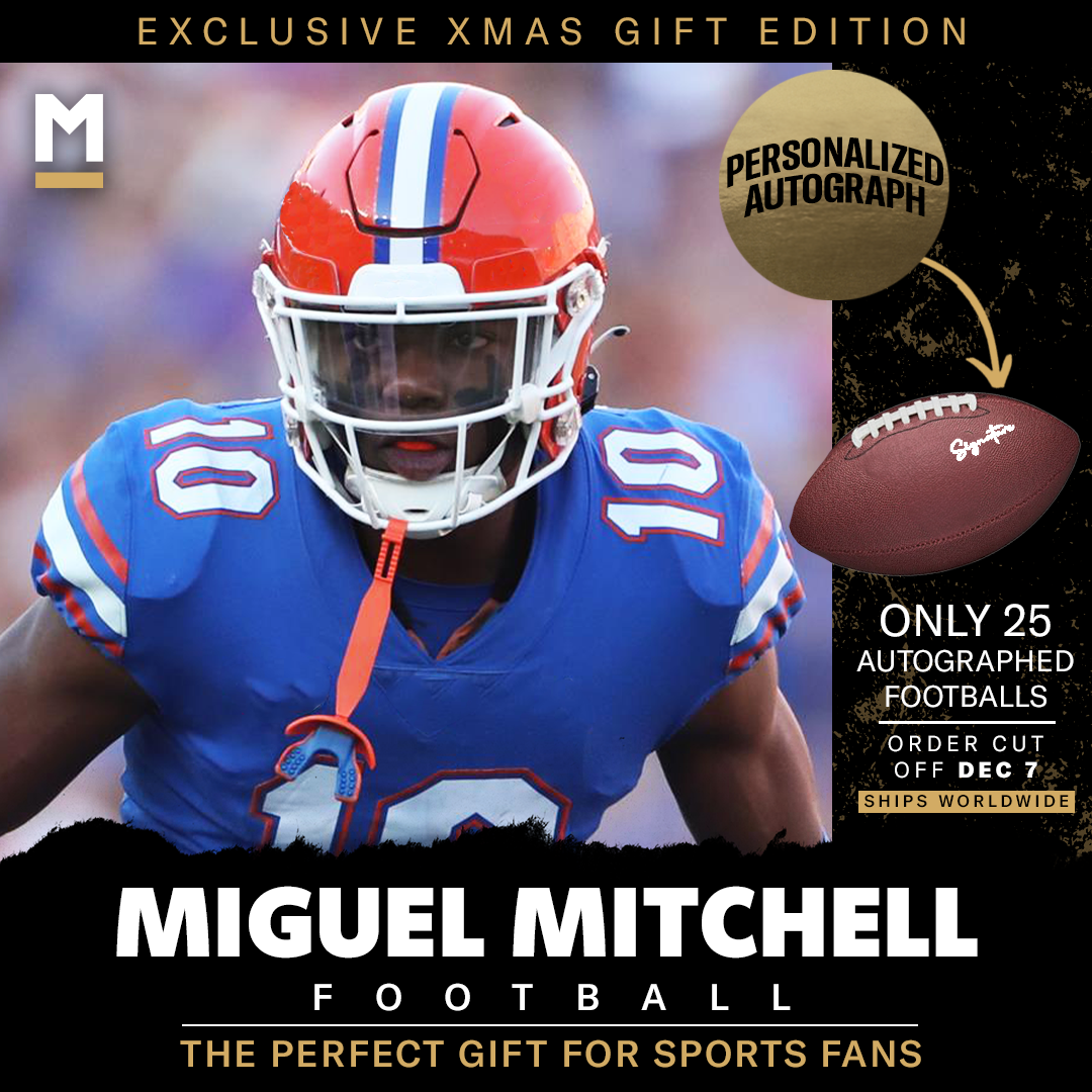 Limited Edition Miguel Mitchell Autographed Football | MILLIONS