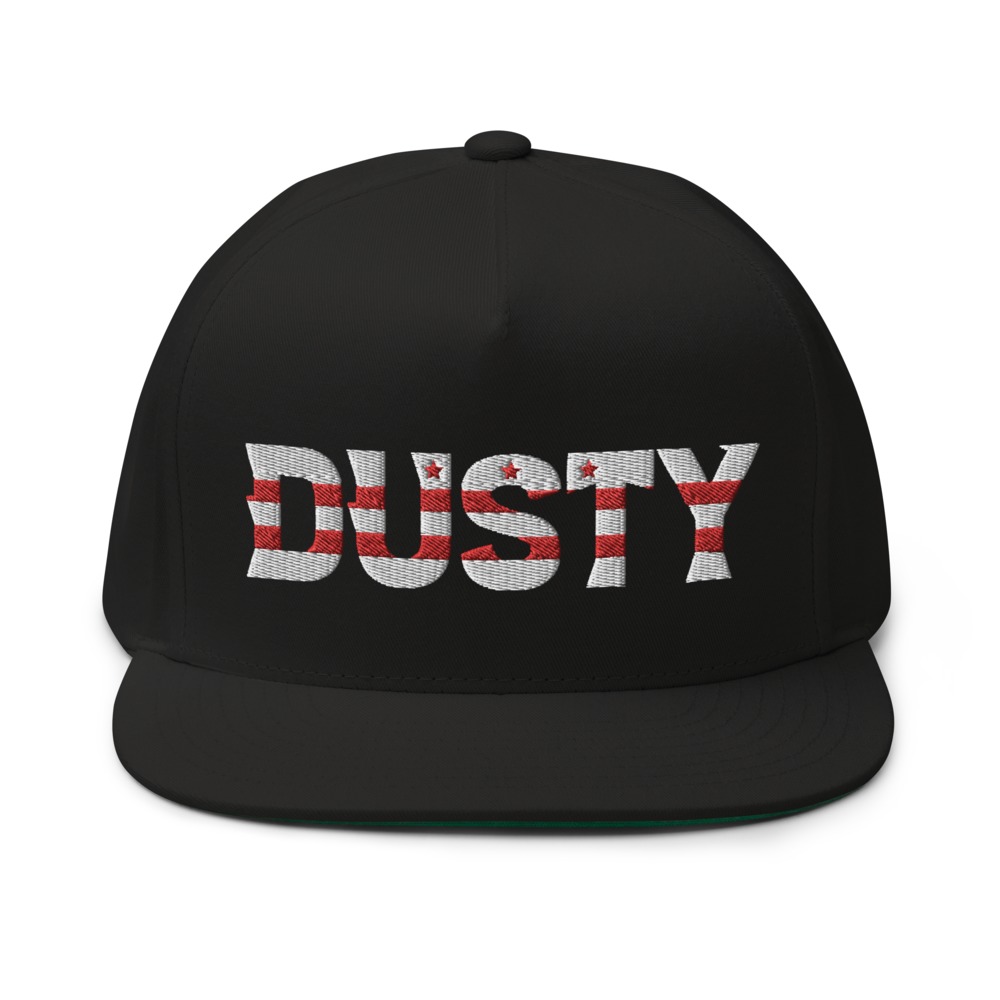 "Dusty 30th" by Dusty Hernandez Hat Red Logo | MILLIONS