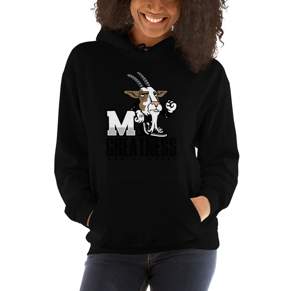 Female M Greatness by Montez Moore Women's Hoodie | MILLIONS