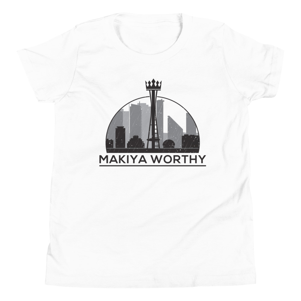 Female Makiya Worthy Women's Hoodie, Black Logo | MILLIONS