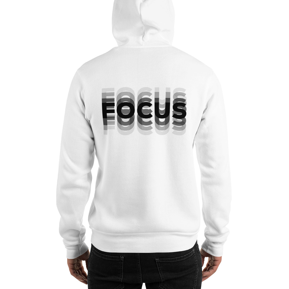 "Focus" by Gabriela Cortes Hoodie, Black Logo | MILLIONS