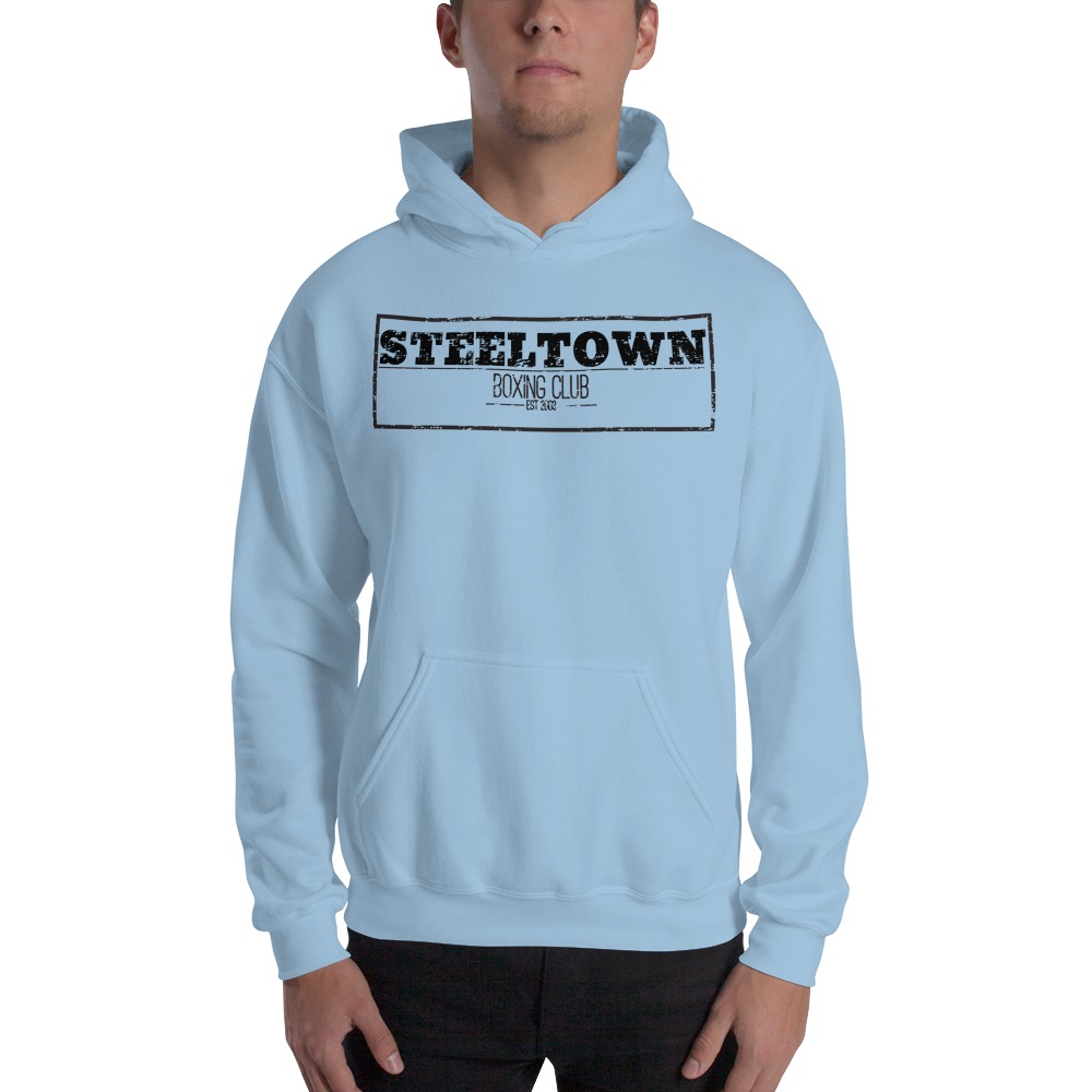 Female Steeltown Boxing Club, Women's Hoodie, Black Logo | MILLIONS