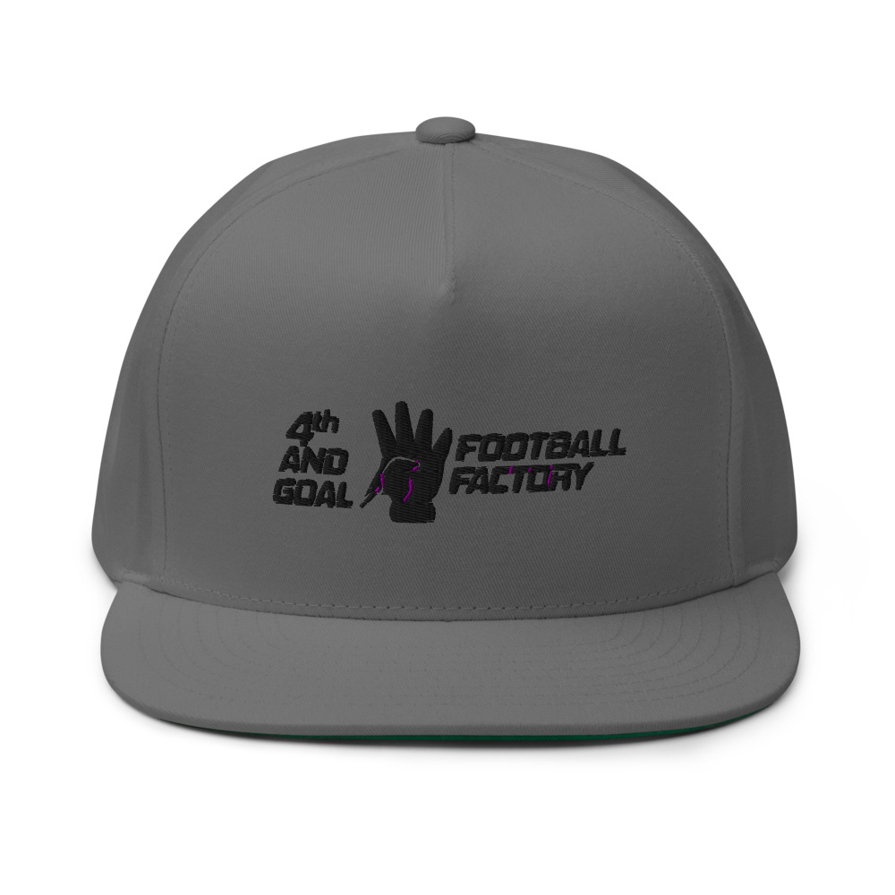 Football Factory:4th and Goal by John Eskridge II Hat, Dark Logo | MILLIONS