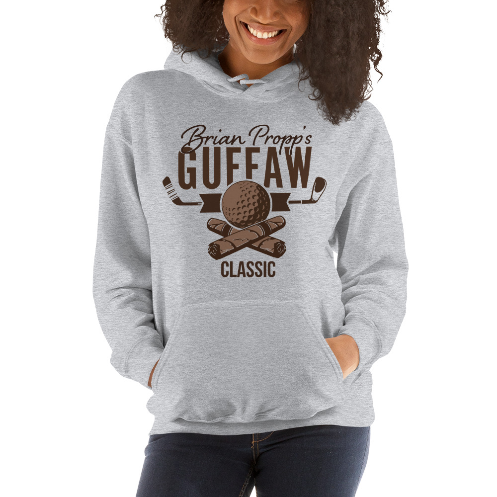 Female Brian Propp Guffaw Classic Unisex Hoodie, Dark Logo | MILLIONS