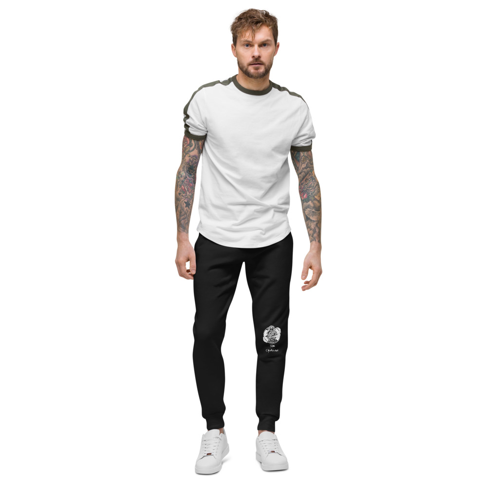 Andy Nguyen "The CrAsian" Joggers, White Logo | MILLIONS