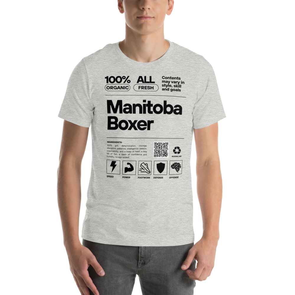 Male Manitoba Boxer Ingredients T-Shirt | MILLIONS