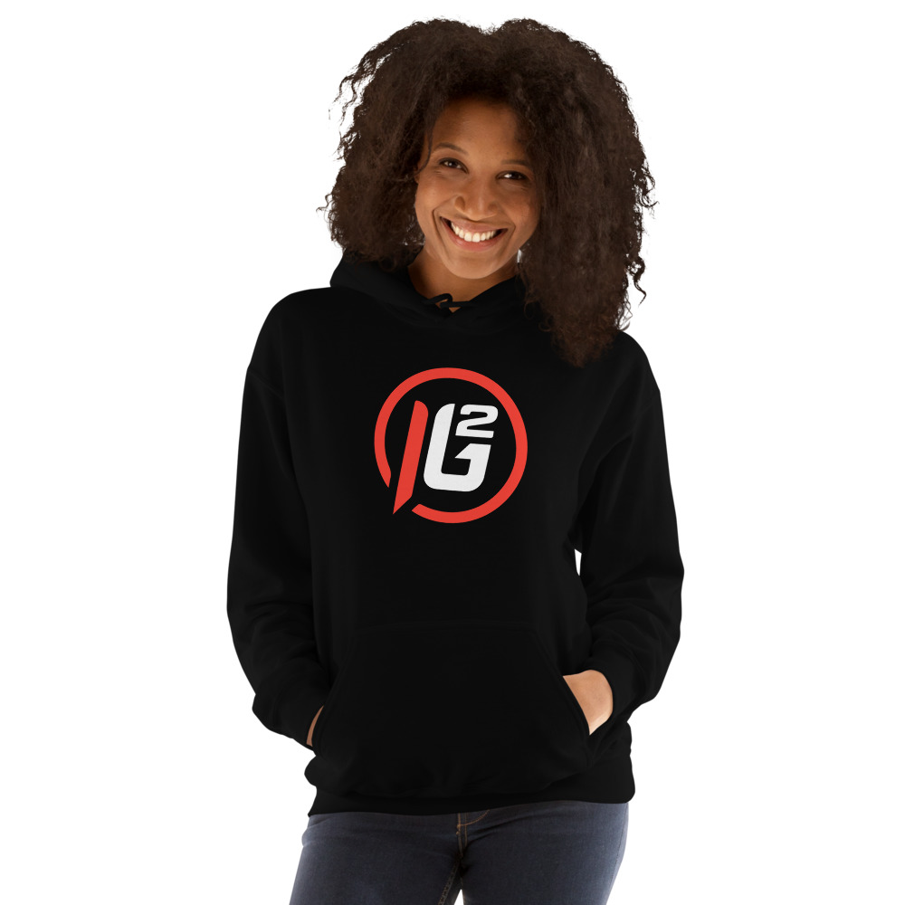 Female JG2 by Jeremiah Green Unisex Hoodie, Light Logo | MILLIONS