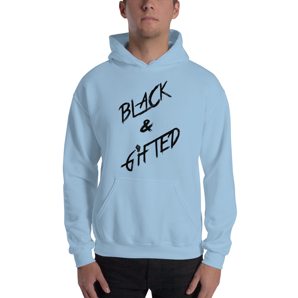 Black and Gifted by Titus Williams, Hoodie, Black Logo | MILLIONS